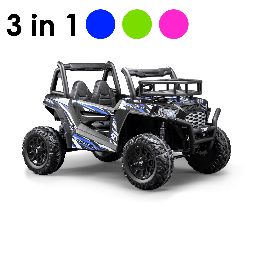 Rosso X7P Side by Side Electric Outdoor Ride-On For Kids | 3 Decal Col ...