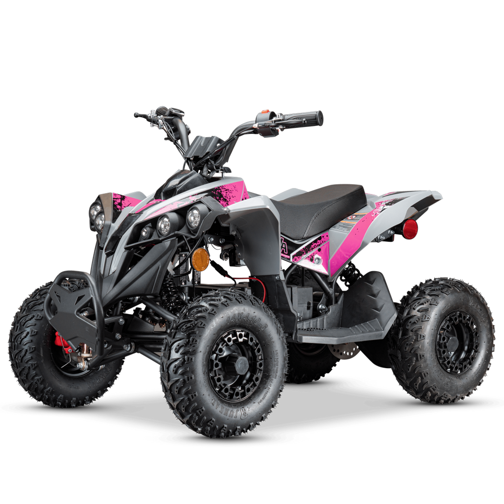 Pioneer E-802 Electric Quad Outdoor ATV Pink For Girls | 1200W Motor ...