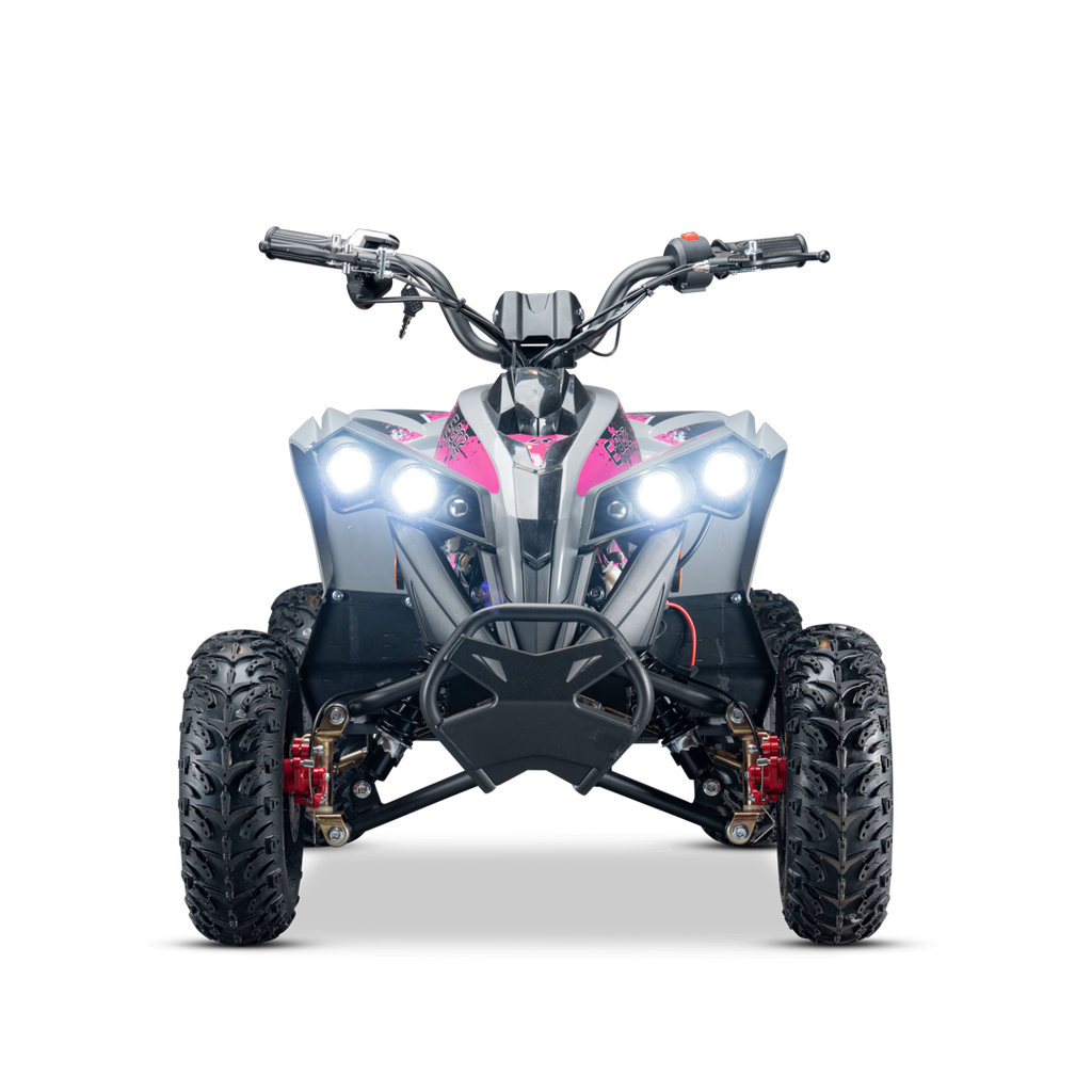 Pioneer E-802 Electric Quad Outdoor ATV Pink For Girls | 1200W Motor ...