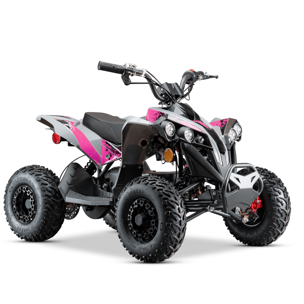Pioneer E-802 Electric Quad Outdoor ATV Pink For Girls | 1200W Motor ...