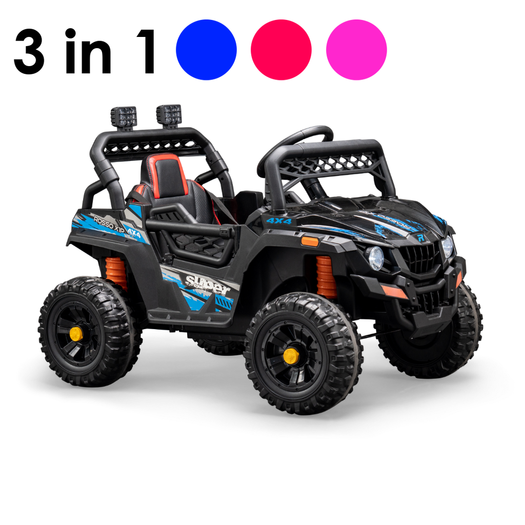 Rosso X1P Electric Outdoor Ride-On 4 Wheeler For Kids | 3 Decal Colors ...