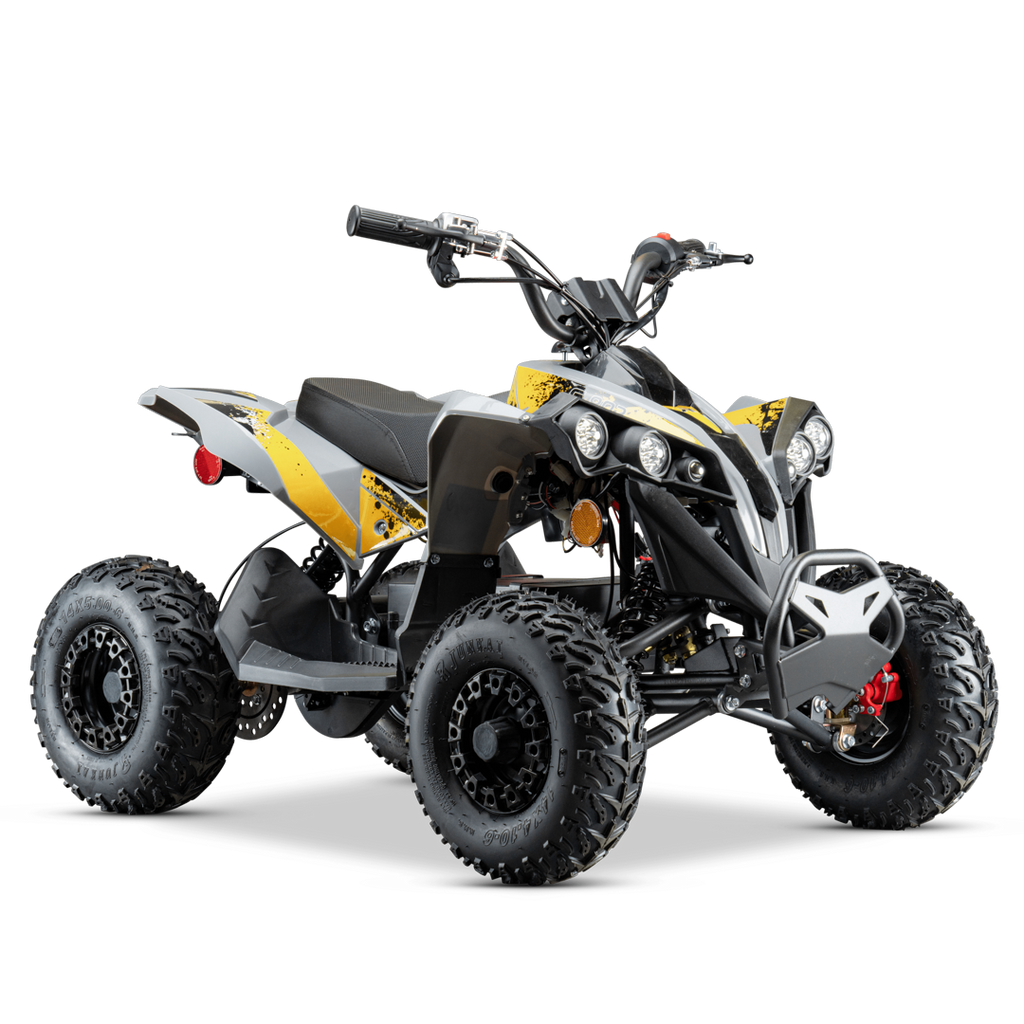 Pioneer 1200W Kids ATV 4 Wheeler with 14" Tires - Yellow – Rosso Motors ...