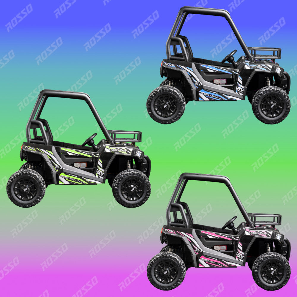 Rosso X5P - Electric Ride-On 2 Seater UTV Car For Kids | Green | ASTM ...